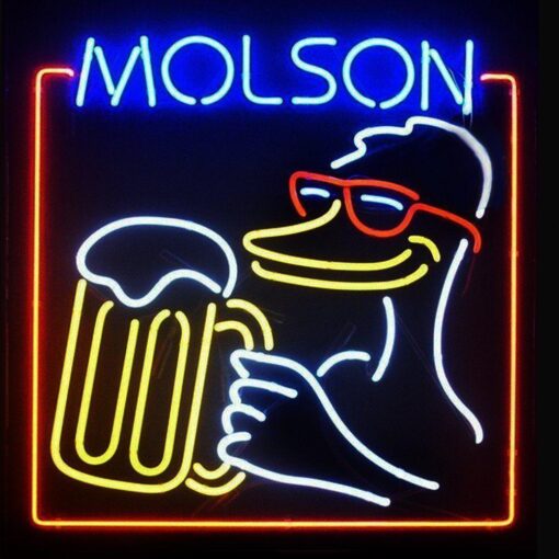 Custom Molson Canadian Duck Neon Sign – Neon Sign Shop- Custom Neon Signs